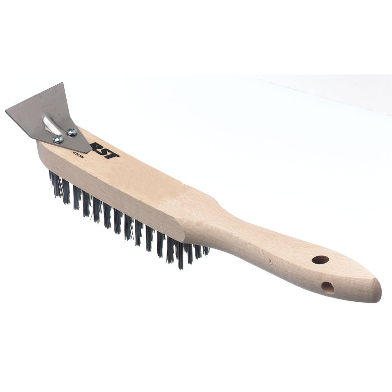 RST 4 Row Heavy-Duty Scratch Brush with Scraper : Rollins & Sons ...