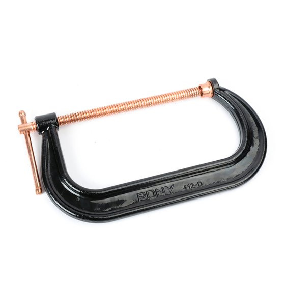 Pony 12" Heavy Duty, Drop Forged C-Clamp : Rollins & Sons (London) Ltd