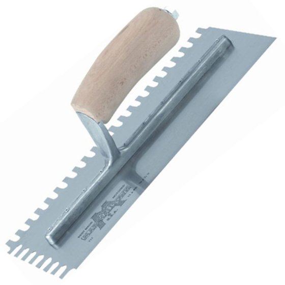 Marshalltown 3/32" U Notched Trowel Wood Handle : Rollins & Sons ...